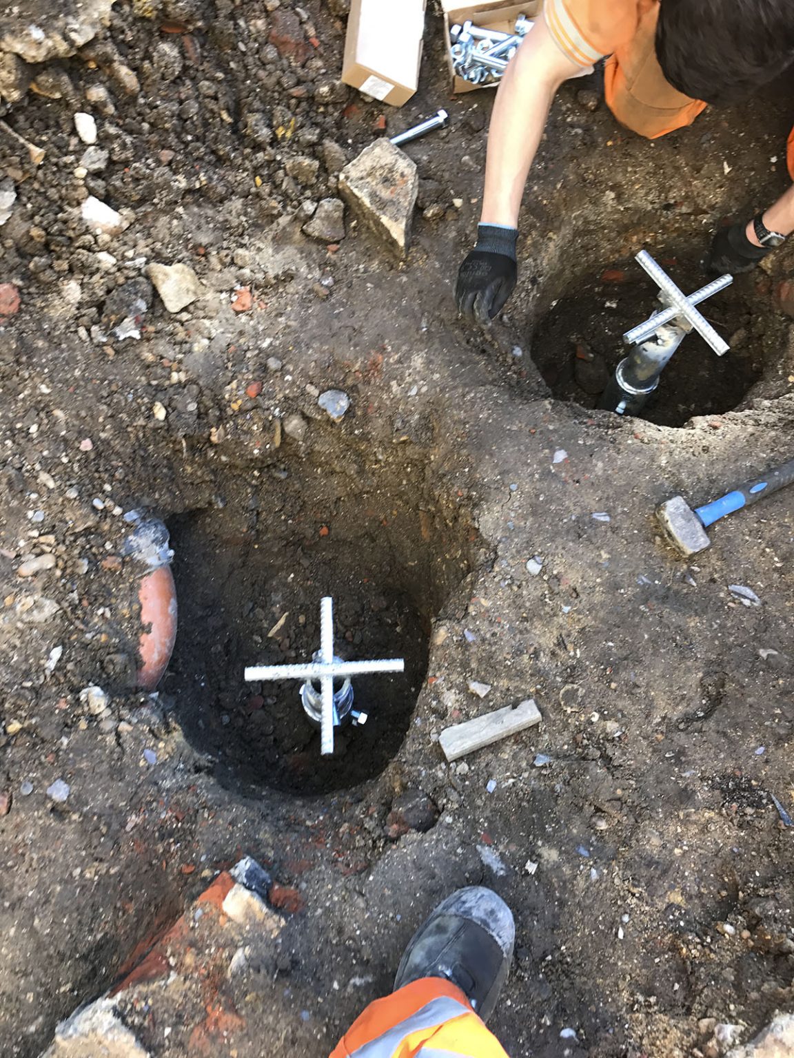 Hand Held Screw Piling – Screw Pile Base Systems